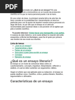 Cuartilla y Ensayo | PDF | Ensayos