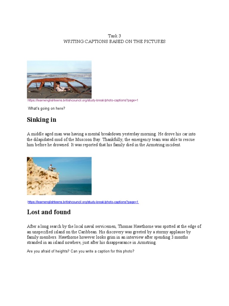 Captions for Armstring Incident Photos | PDF | Social Science | Travel