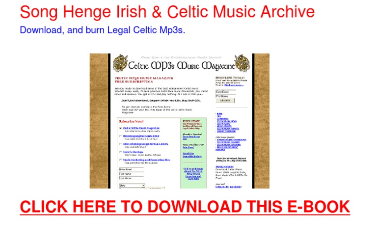 (Ebook) Song Henge Irish & Celtic Music Archive PDF | PDF