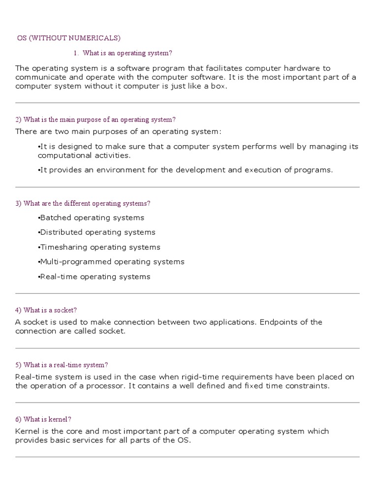 Os Odt | PDF | Process (Computing) | Kernel (Operating System)