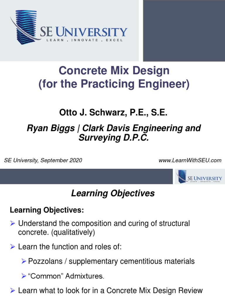 Concrete Mix Design | PDF | Concrete | Cement