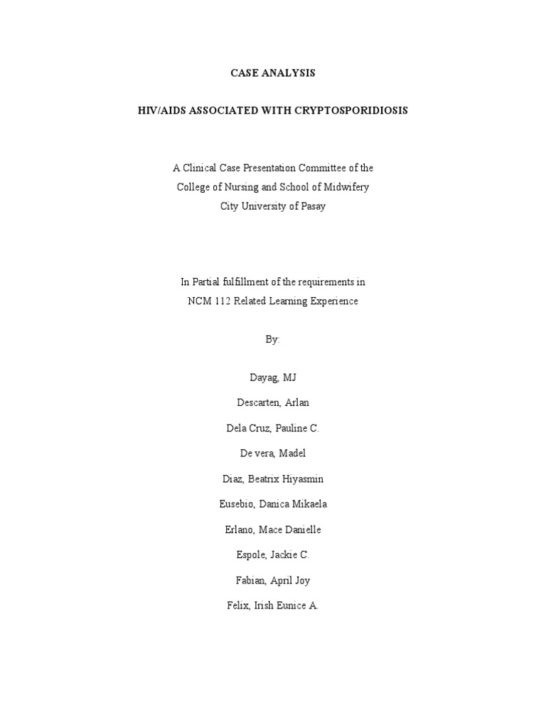 Case Analysis | PDF | Labia | Hiv/Aids