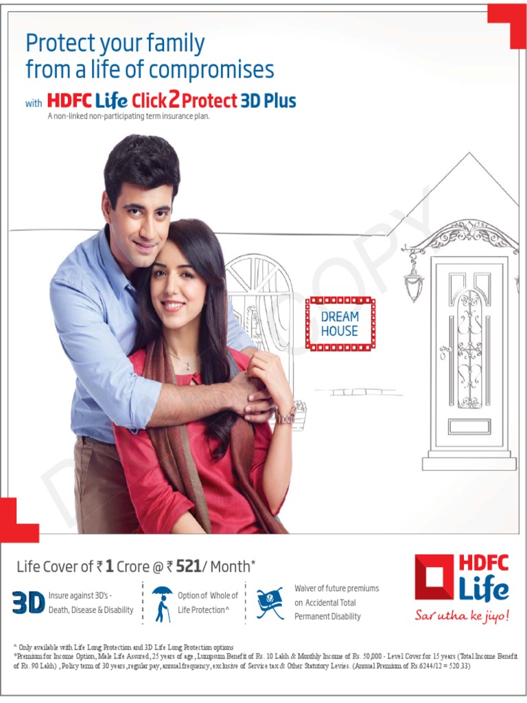 HDFC Life Brochure | PDF | Present Value | Insurance