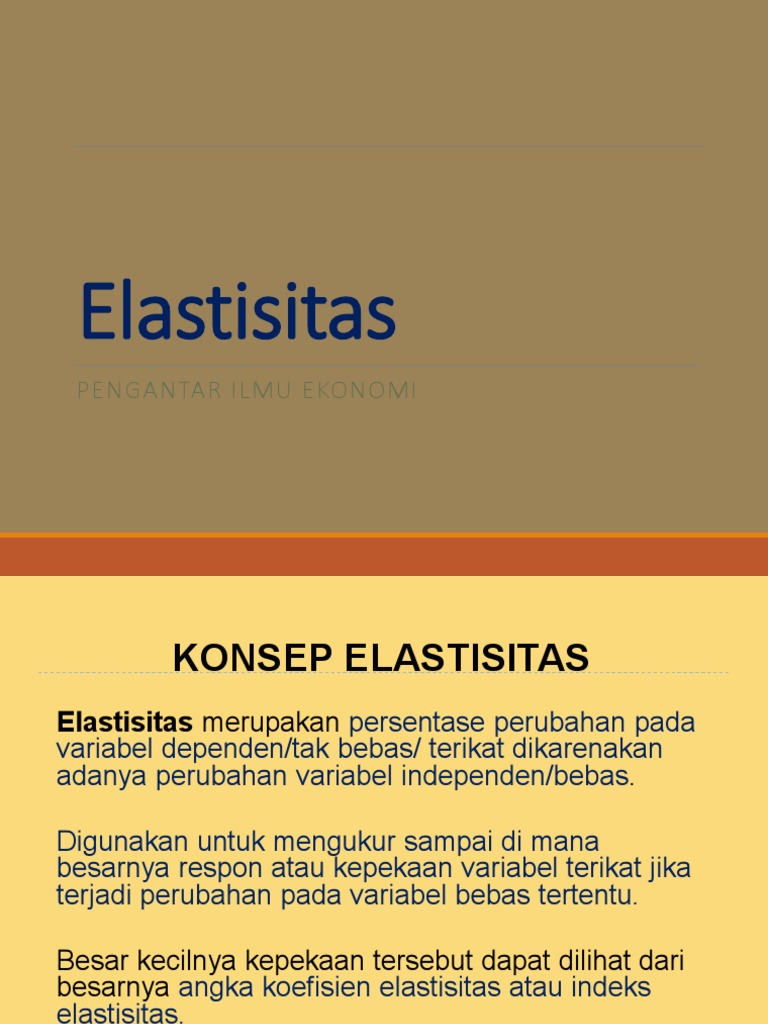 Elastisitas PDF | PDF