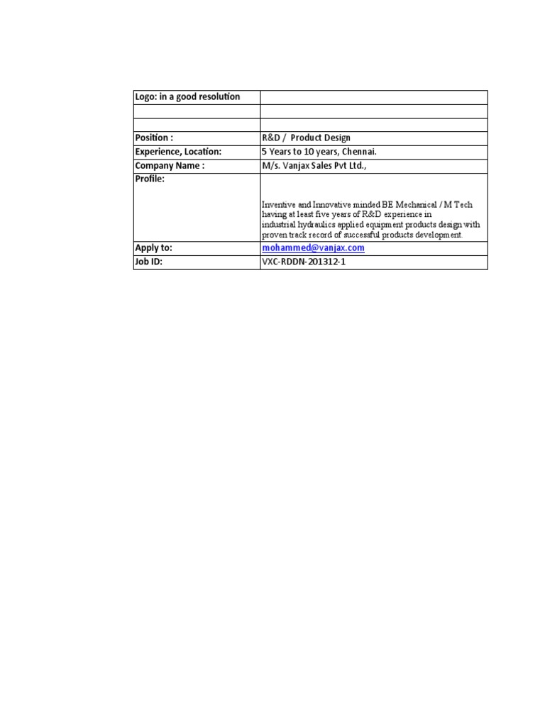 Vanjax R&D Product Design Hindu - 1 | PDF