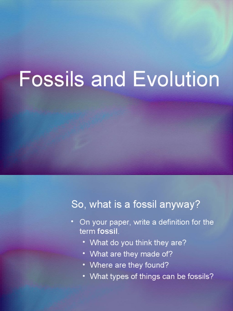 Fossils And Evolution Pdf Fossil Radioactive Decay
