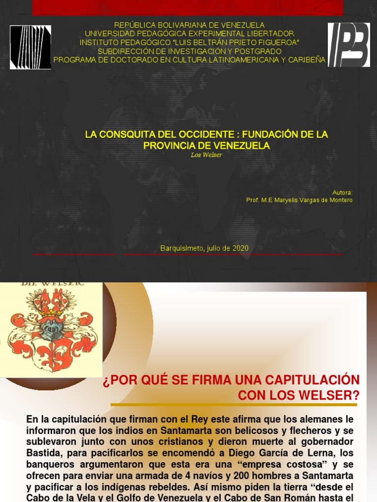 Los Welser PDF | PDF | Colonización española de las Américas | Antiguas ...