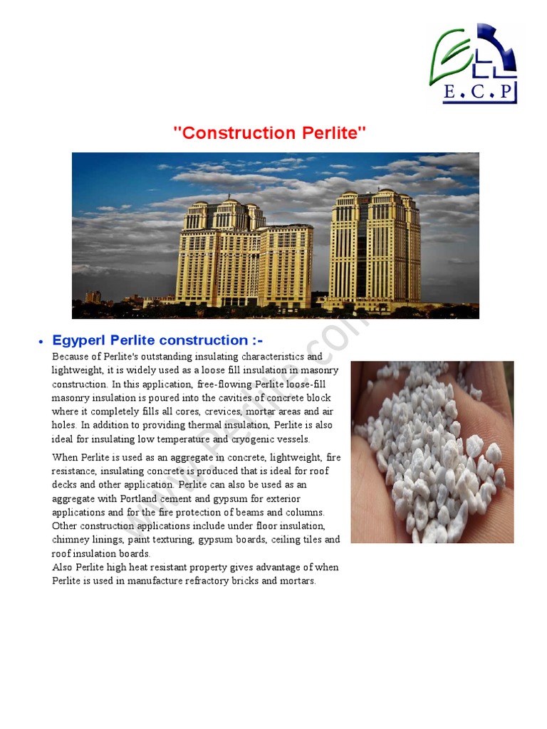 Construction Perlite PDF | PDF | Plaster | Cryogenics