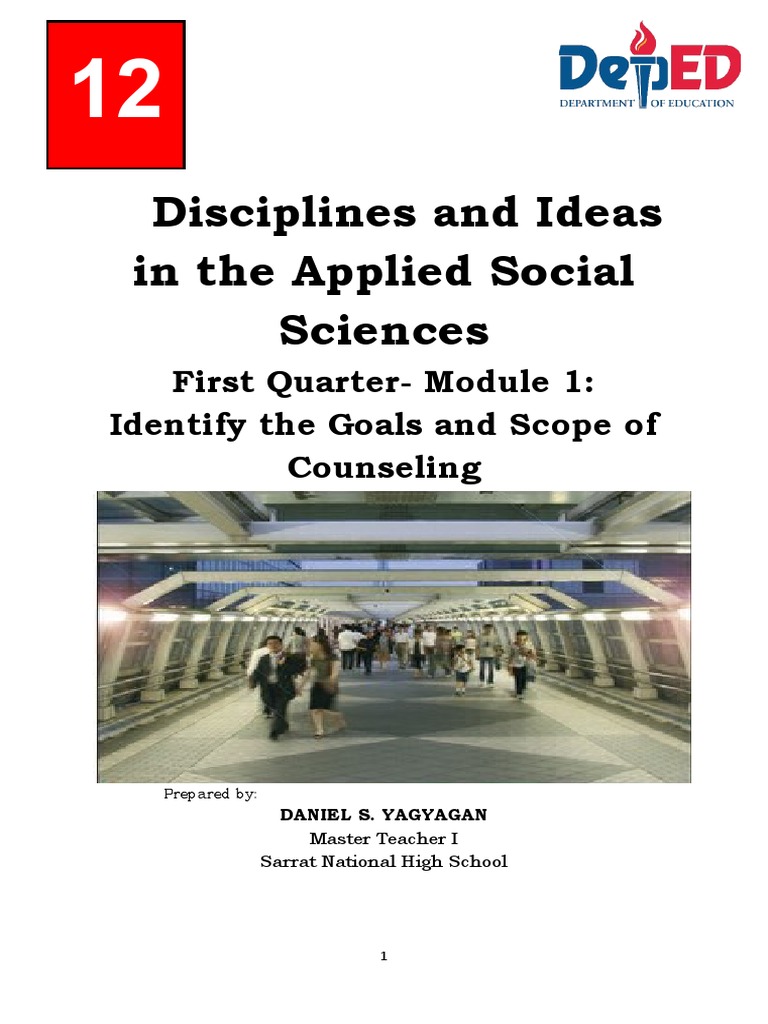 Disciplines and Ideas in The Applied Social Sciences: First Quarter ...