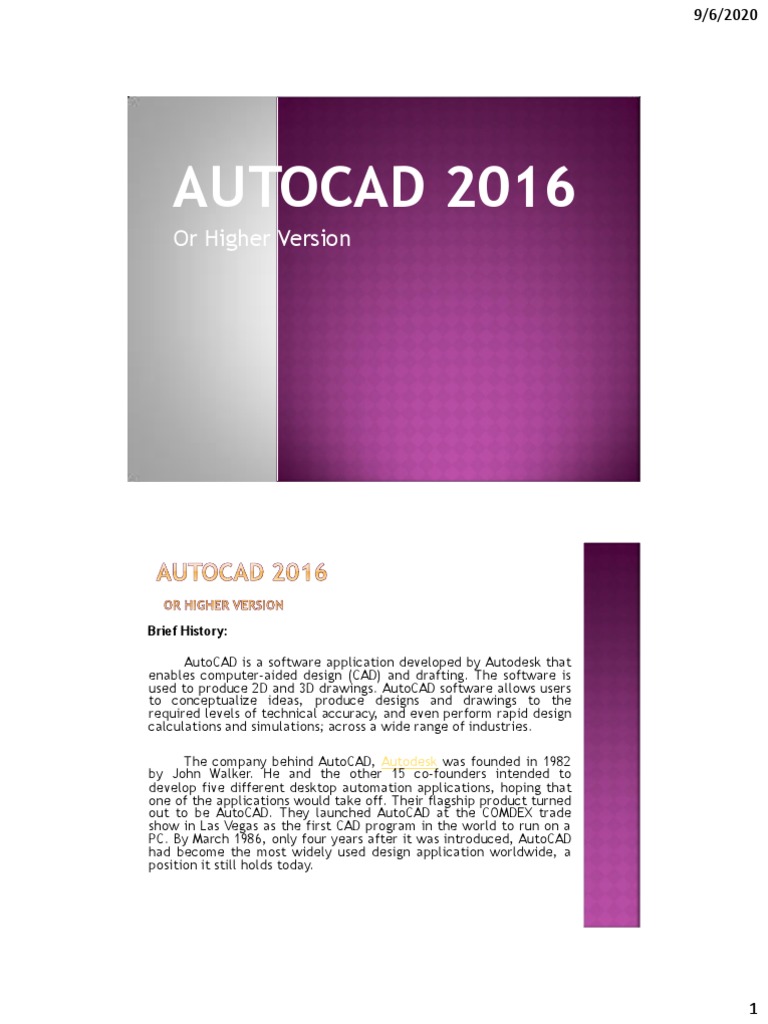 Autocad 2016 | Download Free PDF | Auto Cad | Menu (Computing)