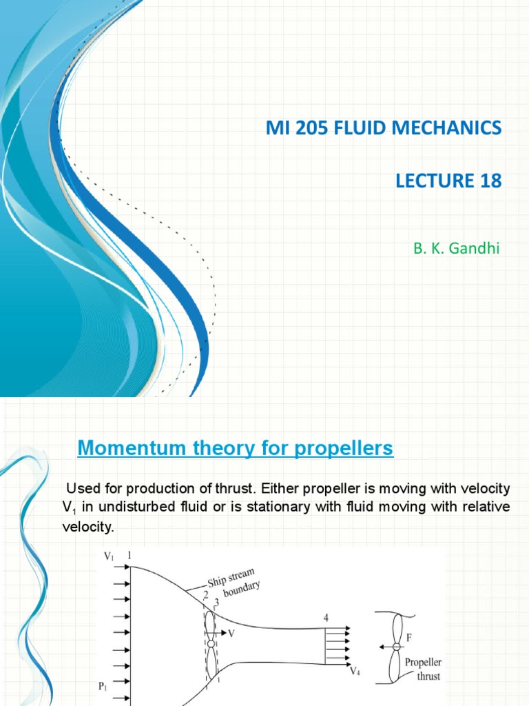L18-Propulsion and NS Equation | PDF | Propeller | Fluid Dynamics