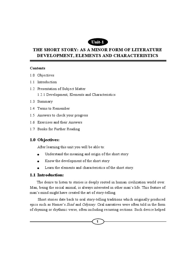 Short Story Detailed | Download Free PDF | Plot (Narrative) | Short Stories