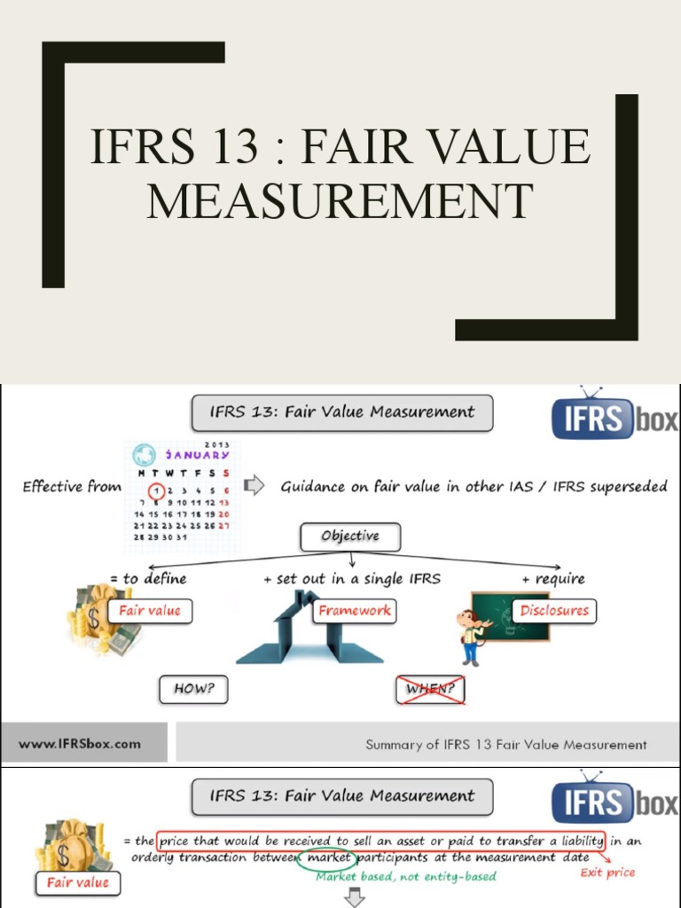 Ifrs 13: Fair Value Measurement | PDF