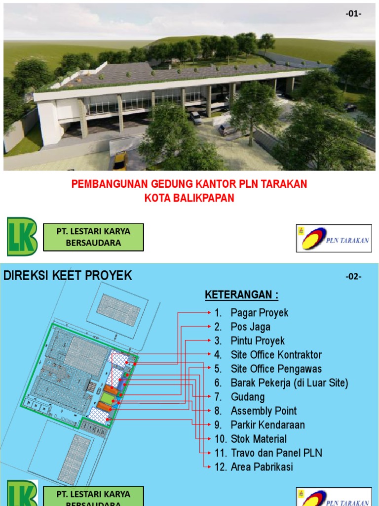 PEMBANGUNAN GEDUNG KANTOR PLN TARAKAN KOTA BALIKPAPAN | PDF