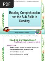 Key Subskills for Reading Comprehension | PDF | Speed Reading | Reading ...