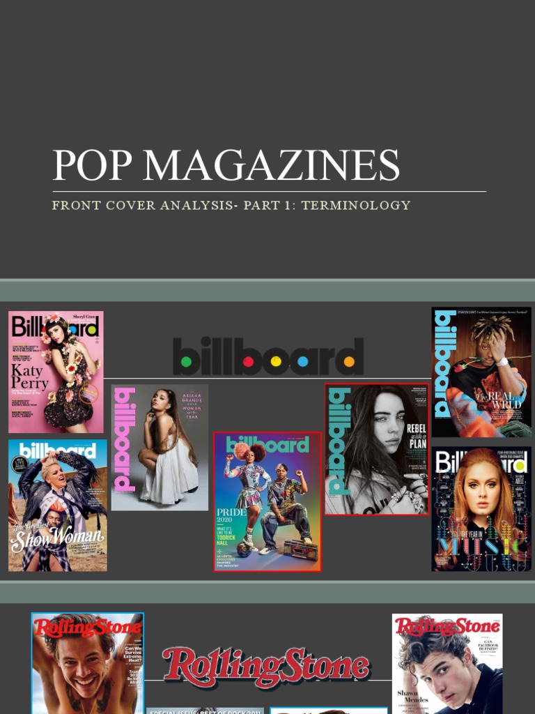 Pop Magazine Cover Analysis: Terminology | PDF | Typography