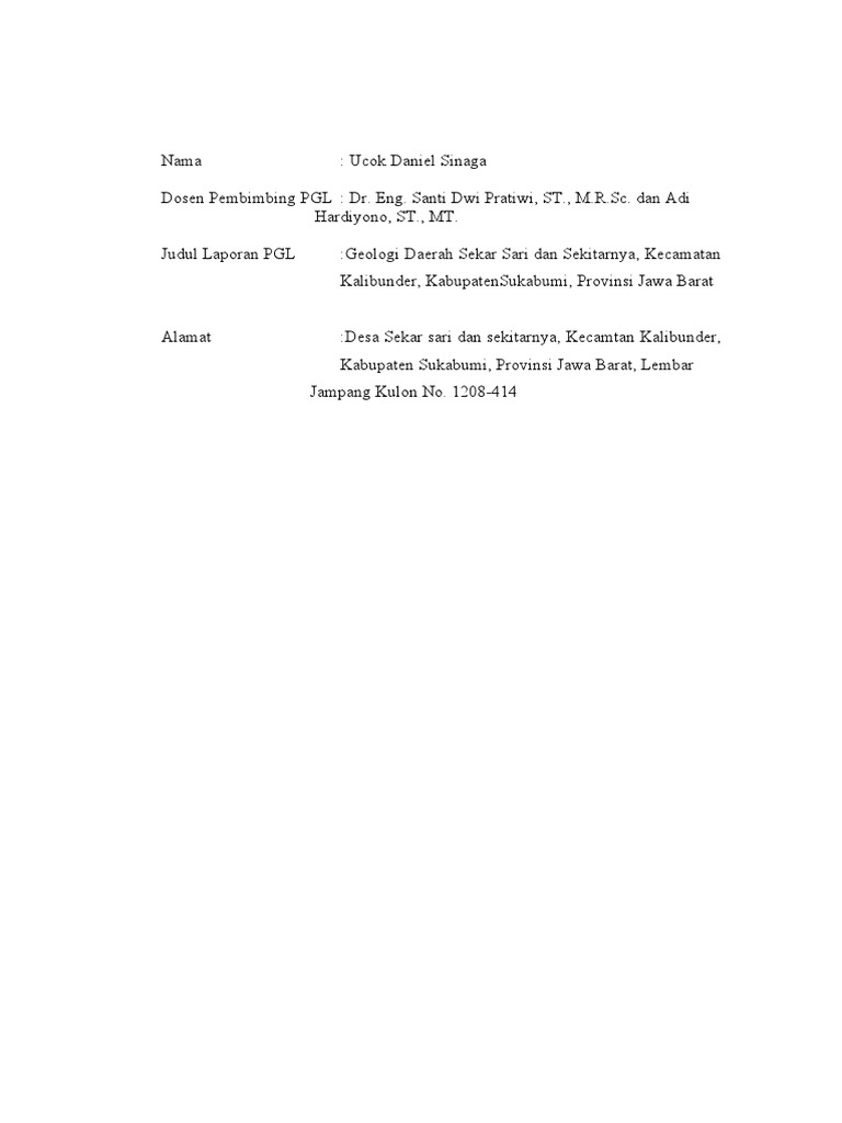 Tugas Analisis Cekungan - Ucok Daniel Sinaga - 270110170120 - Kelas D | PDF