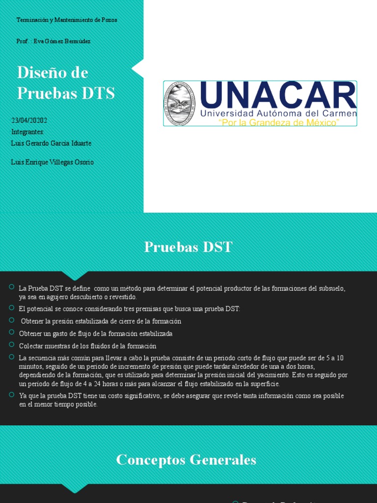 Pruebas DST y Terminación de Pozos | PDF | Presión | Herramientas