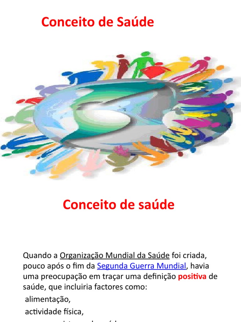 Conceito de Saude OMS | PDF | Conceitos psicológicos | Doença