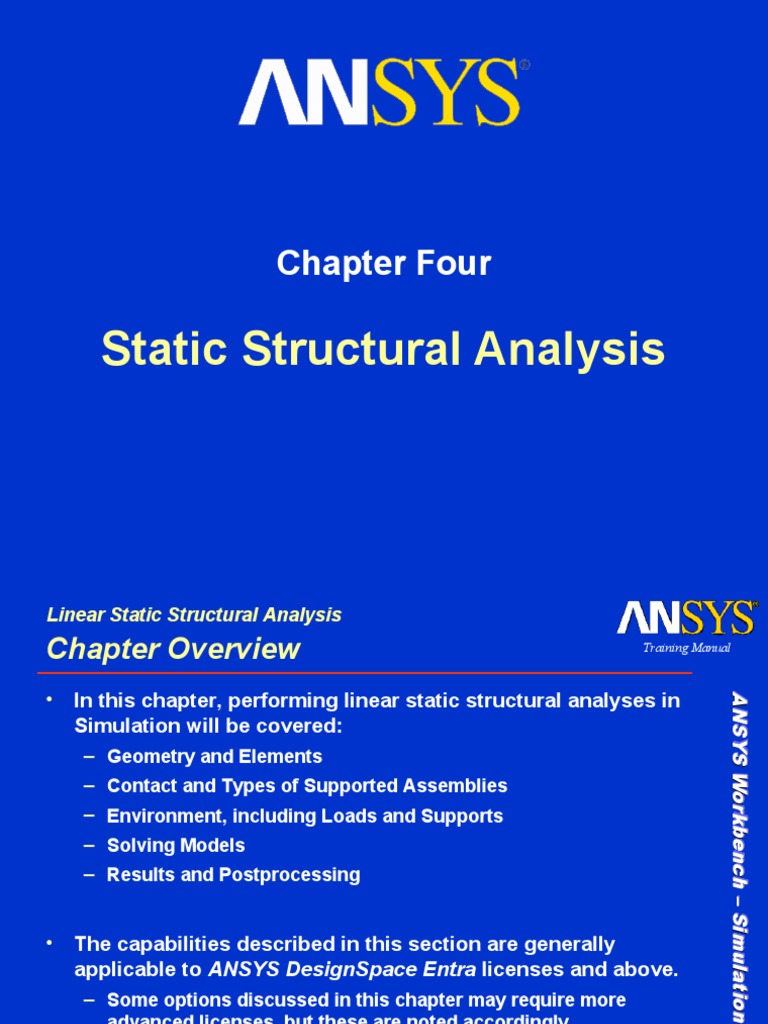 Static Structural Analysis: Chapter Four | PDF | Structural Analysis ...