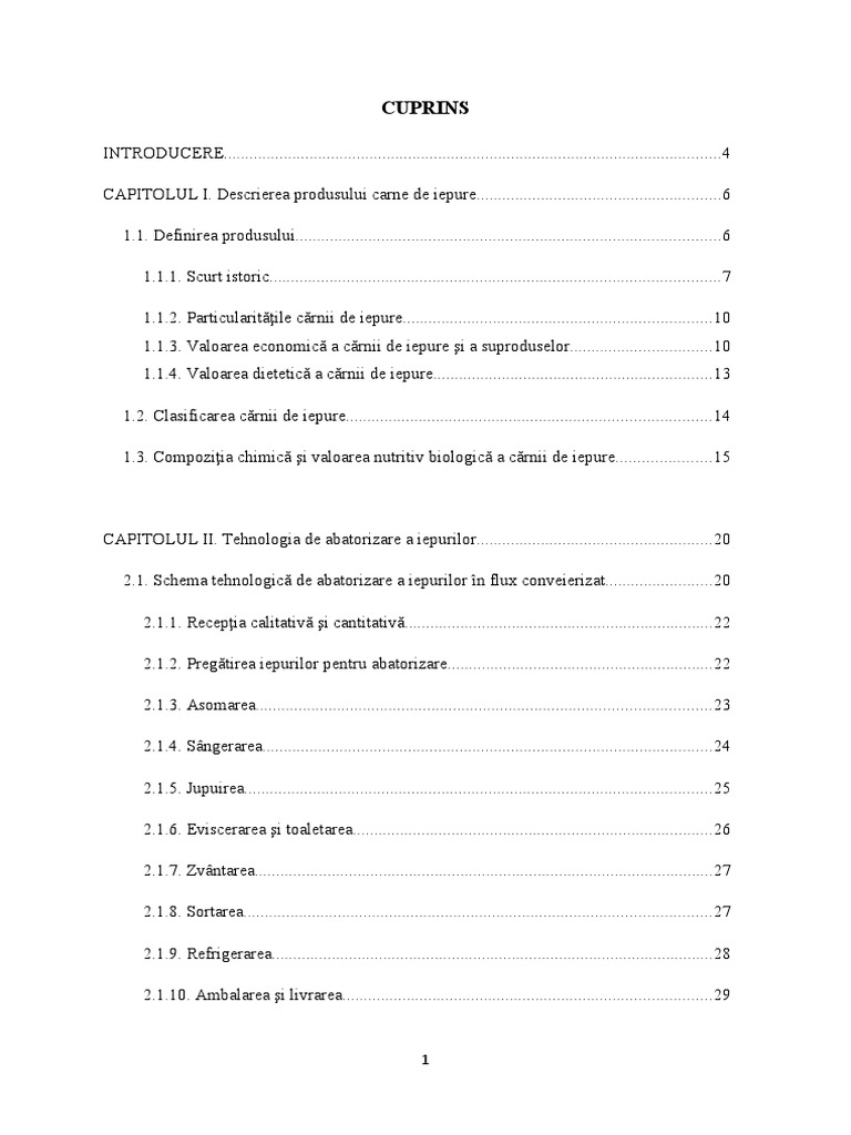 Tehnologia de Abatorizare Si Controlul Calitatii Carnii de Iepure | PDF