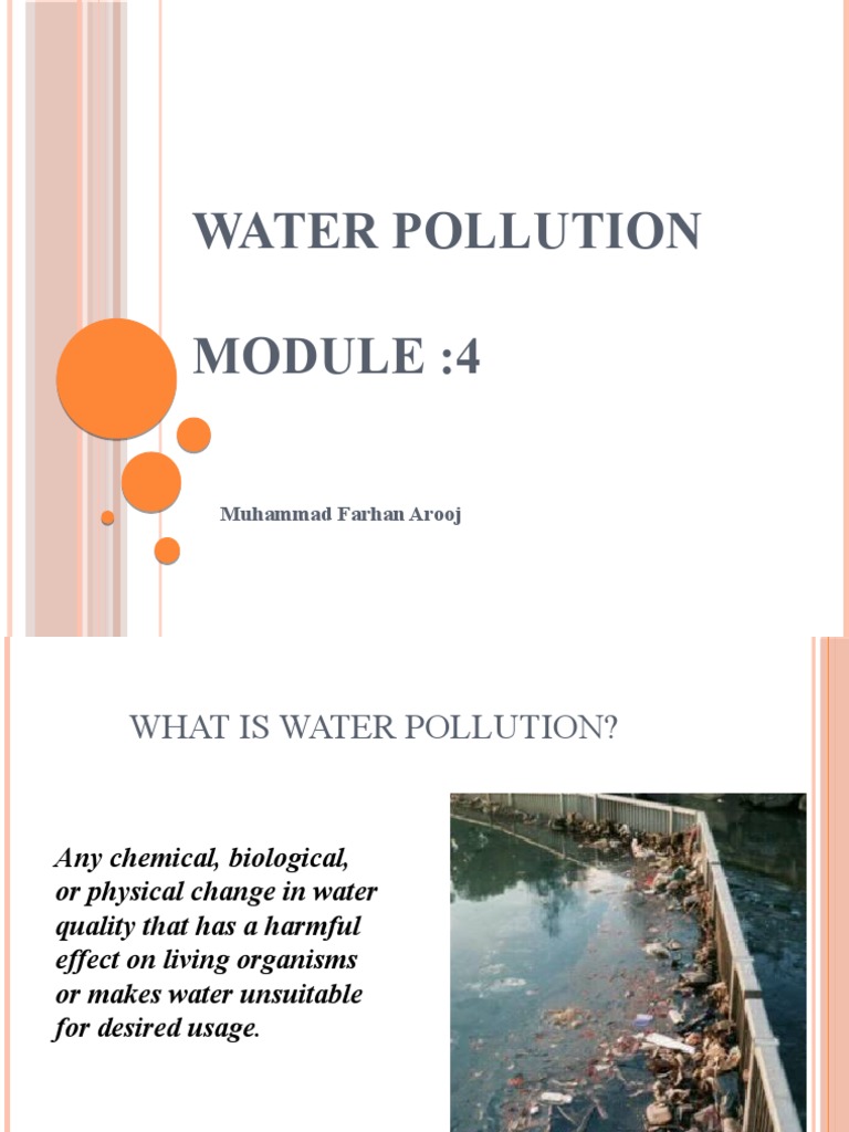 Module - 4 Water Pollution | PDF | Eutrophication | Water Pollution