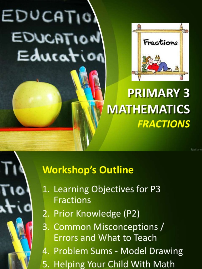 Primary 3 Mathematics PDF | PDF | Fraction (Mathematics) | Numbers