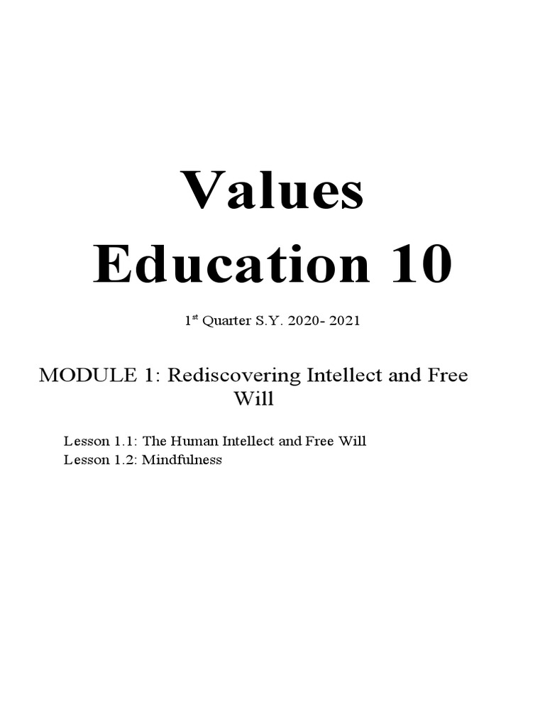 Rediscovering Intellect and Free Will | PDF | Free Will | Nous