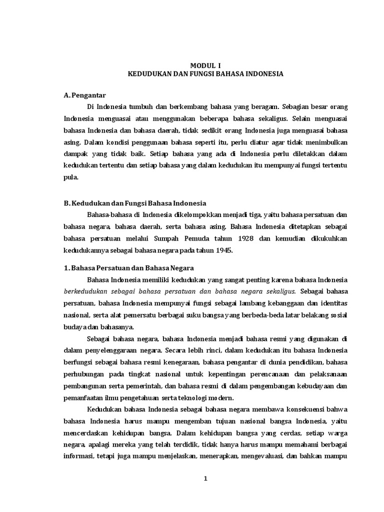 Modul 1 Dan 2 | PDF | Seni & Disiplin Bahasa | Kajian Bahasa Asing