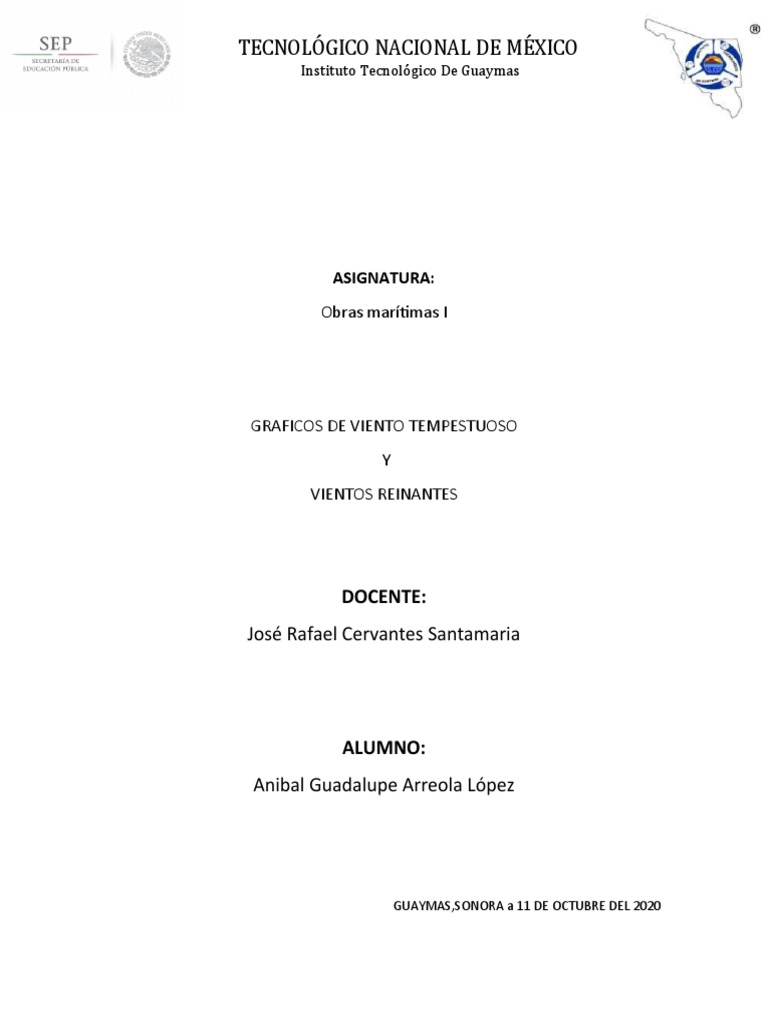 Vientos Tempestuosos y Vientos Reinantes | PDF