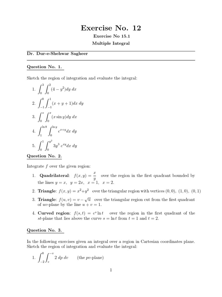 Ex 12 | PDF | Triangle | René Descartes