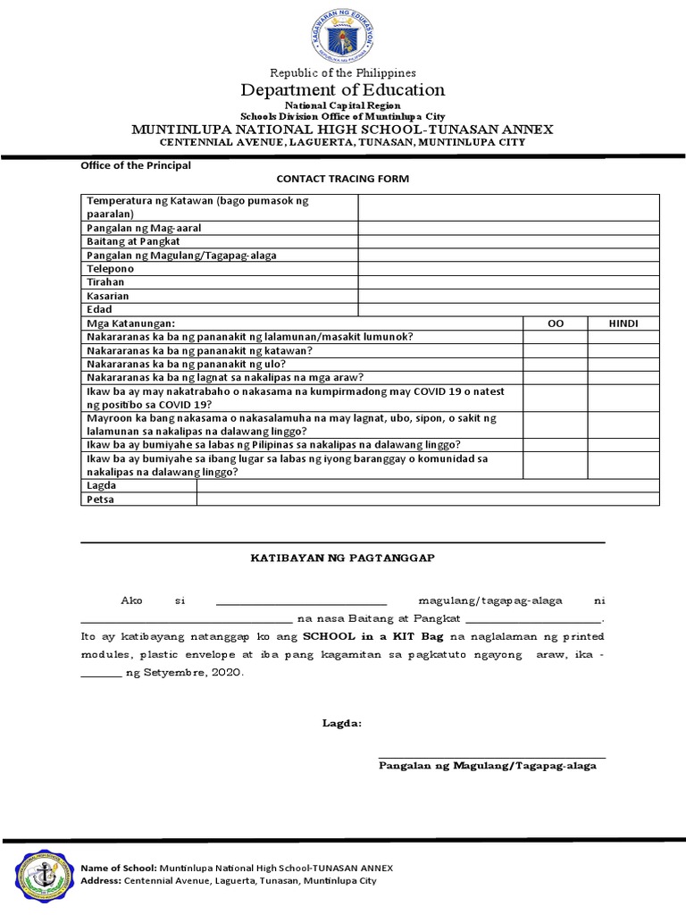 MNHS Ta Contact-Tracing | PDF