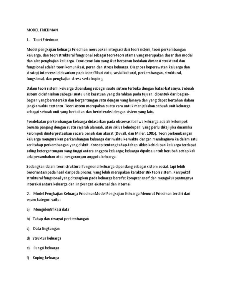 MODEL FRIEDMAN-WPS Office | PDF