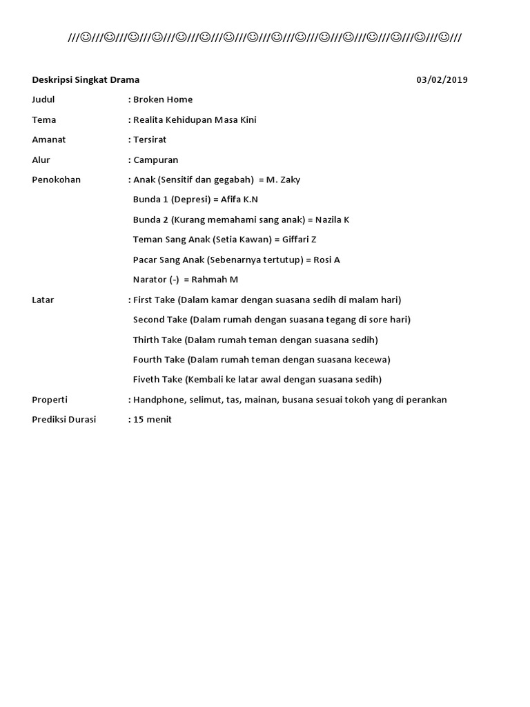 Drama Keluarga: Broken Home | PDF | Fiksi Misteri, Thriller, & Kejahatan