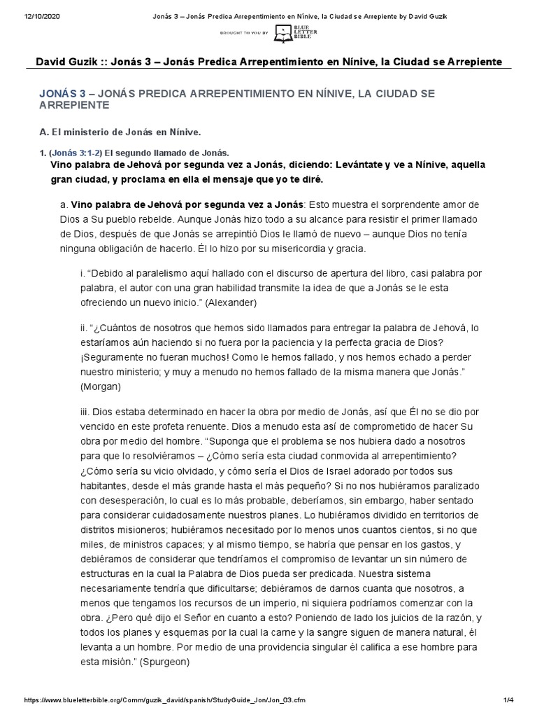 Jonás 3 - Jonás Predica Arrepentimiento en Nínive, La Ciudad Se ...