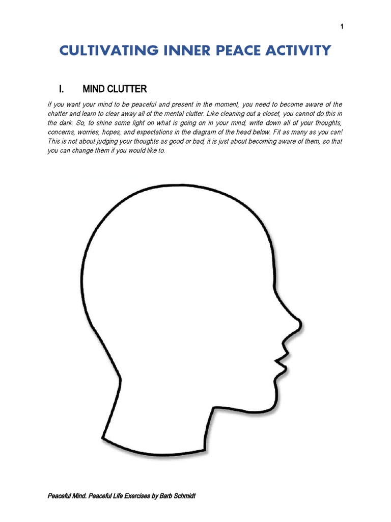 Cultivating Inner Peace Exercises | PDF | Mantra | Prayer