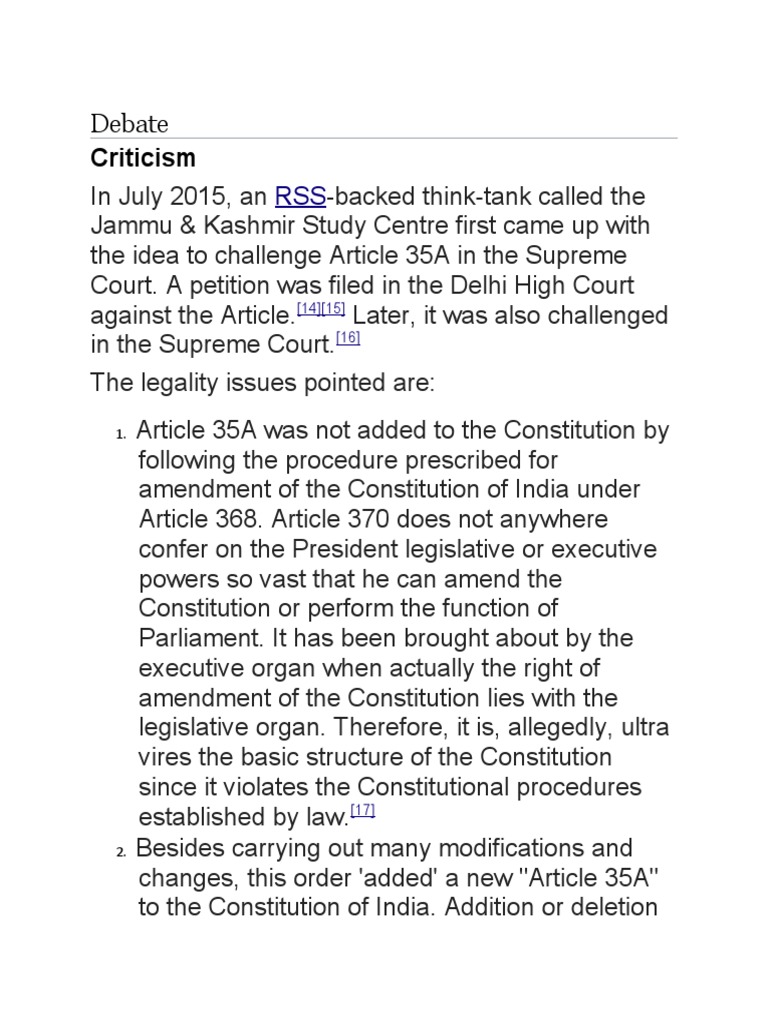 Article 35A | PDF | Sources Of Law | Common Law