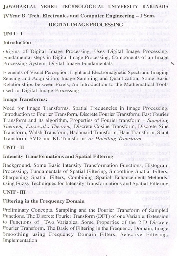 Digital Image Processing PDF | PDF