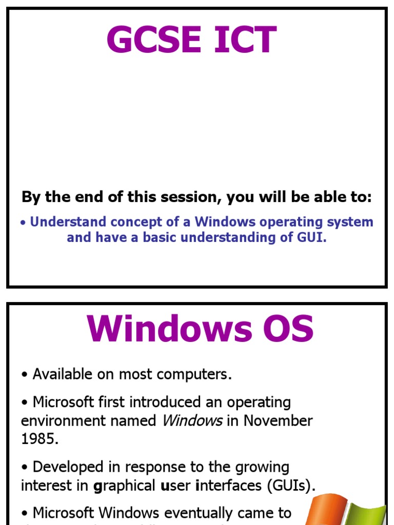 Gcse Ict: by The End of This Session, You Will Be Able To | PDF ...