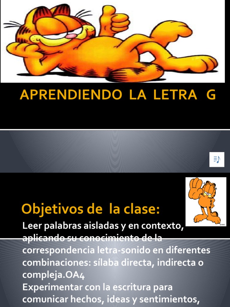 Actividades para aprender la letra G | PDF | Artes del Lenguaje y ...