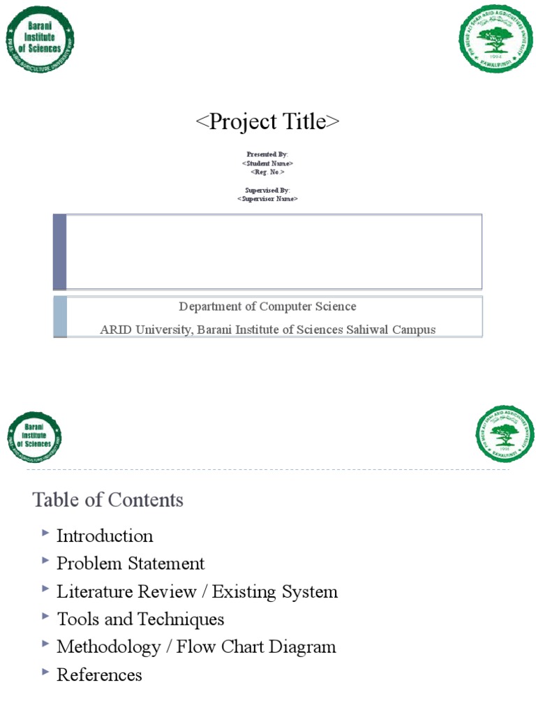 FYP Proposal PPT Template | PDF