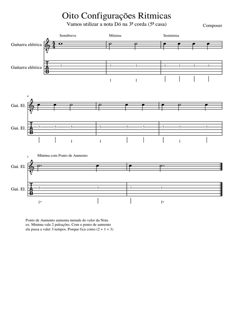 Configurações de Guitarras Rítmicas | PDF | Musicologia | Instrumentos ...