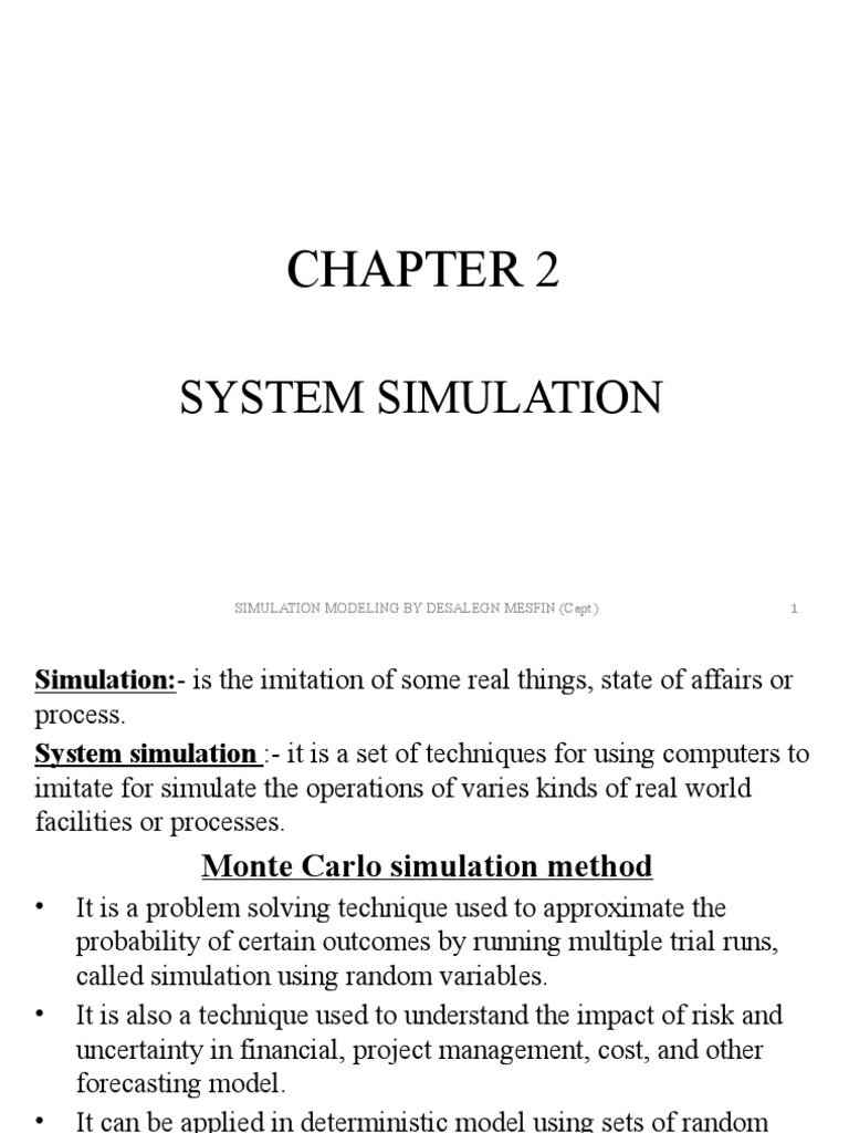 Chapter 2 | PDF | Randomness | Simulation
