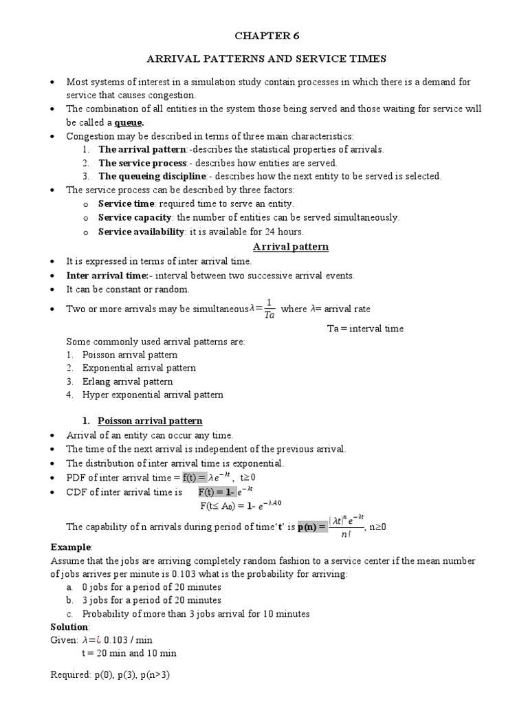 Queuing Theory Fundamentals | PDF | Probability Theory | Statistics