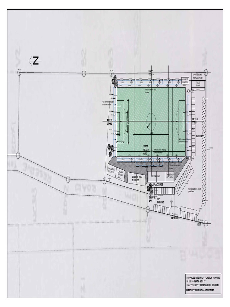 BCFC Stadium - Proposed Site Layout PDF | PDF | Buildings And ...