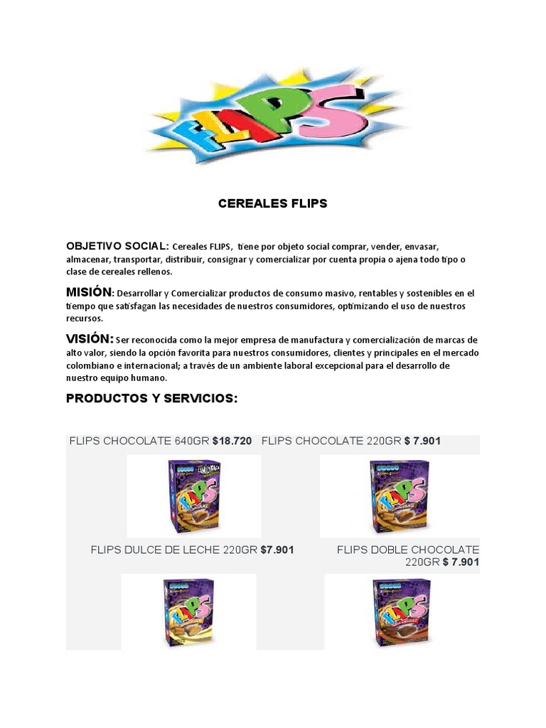 Cereales Flips | PDF | Producto (Negocio) | Cereales