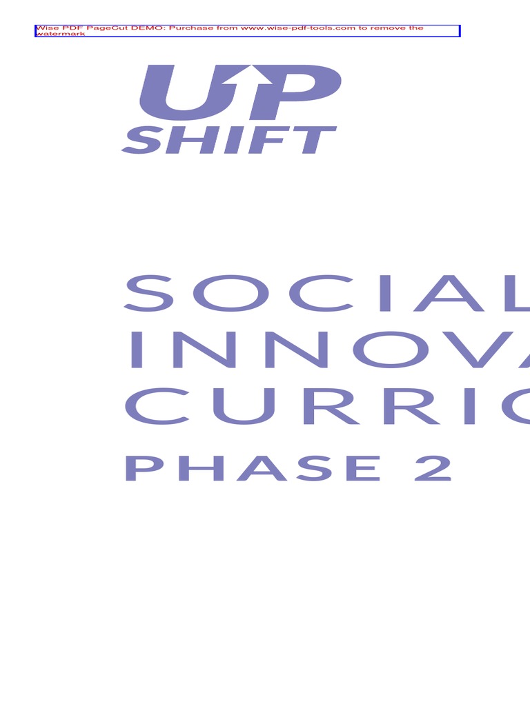 UPSHIFT Phase 2 - Social Venture PDF | PDF | Empathy | Creativity