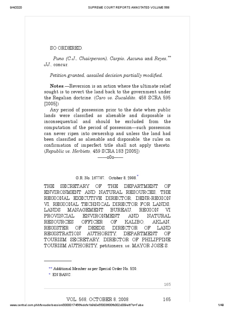 Puno (C.J., Chairperson), Carpio, Azcuna JJ. Petition Granted, Assailed ...