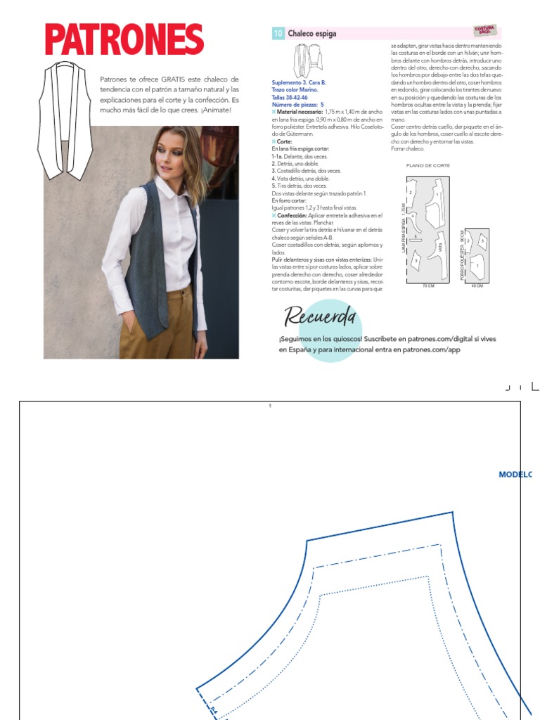 Patrones PDF | PDF | Textiles | Softlines (venta minorista)