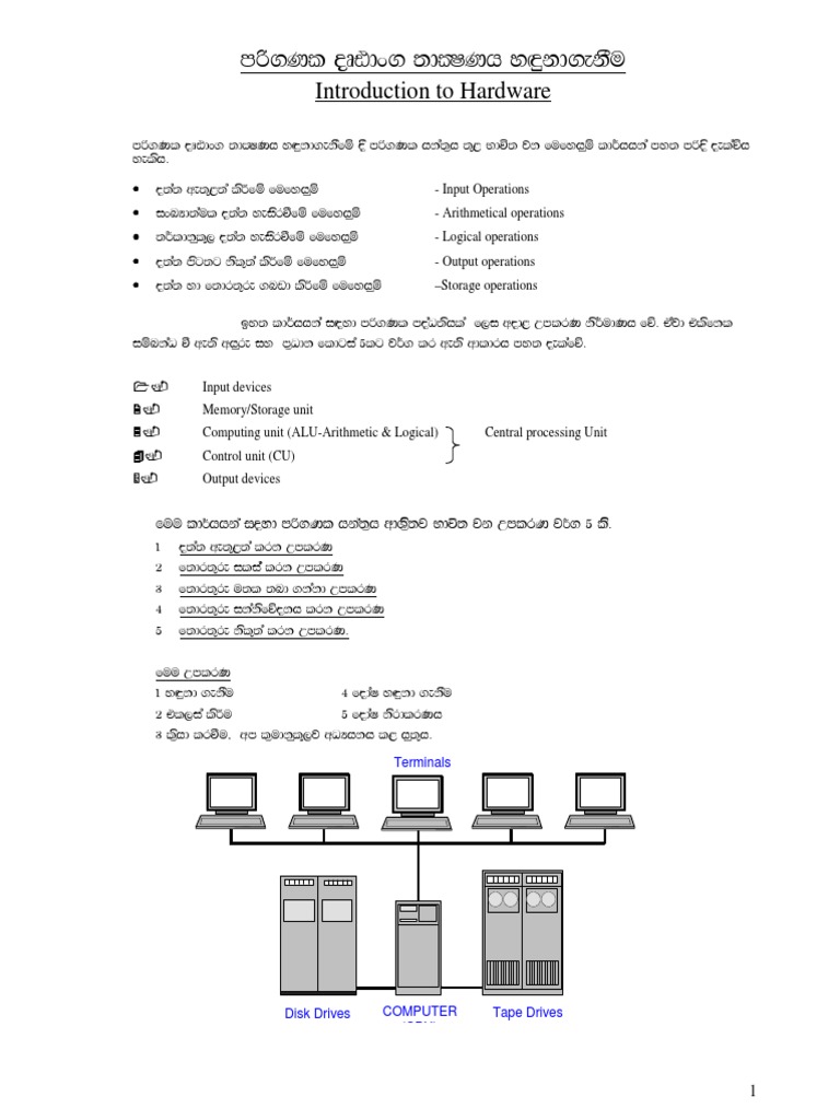 Students Module For Hardware Training (Sinhala L) | PDF | Computer ...